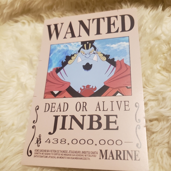 Wall Decor | One Piece Wanted Poster Jinbe | Poshmark